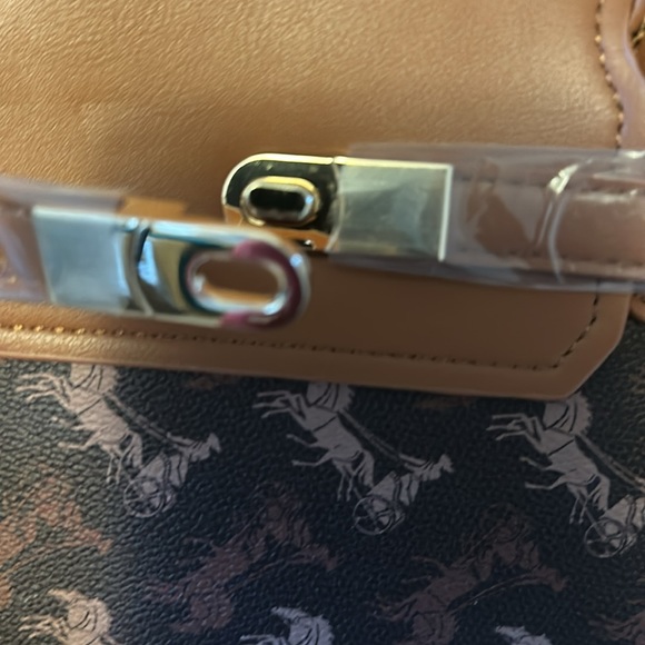 Bags | New Louie Bag Matching Wallet In Brown Horse Print Crossbody ...